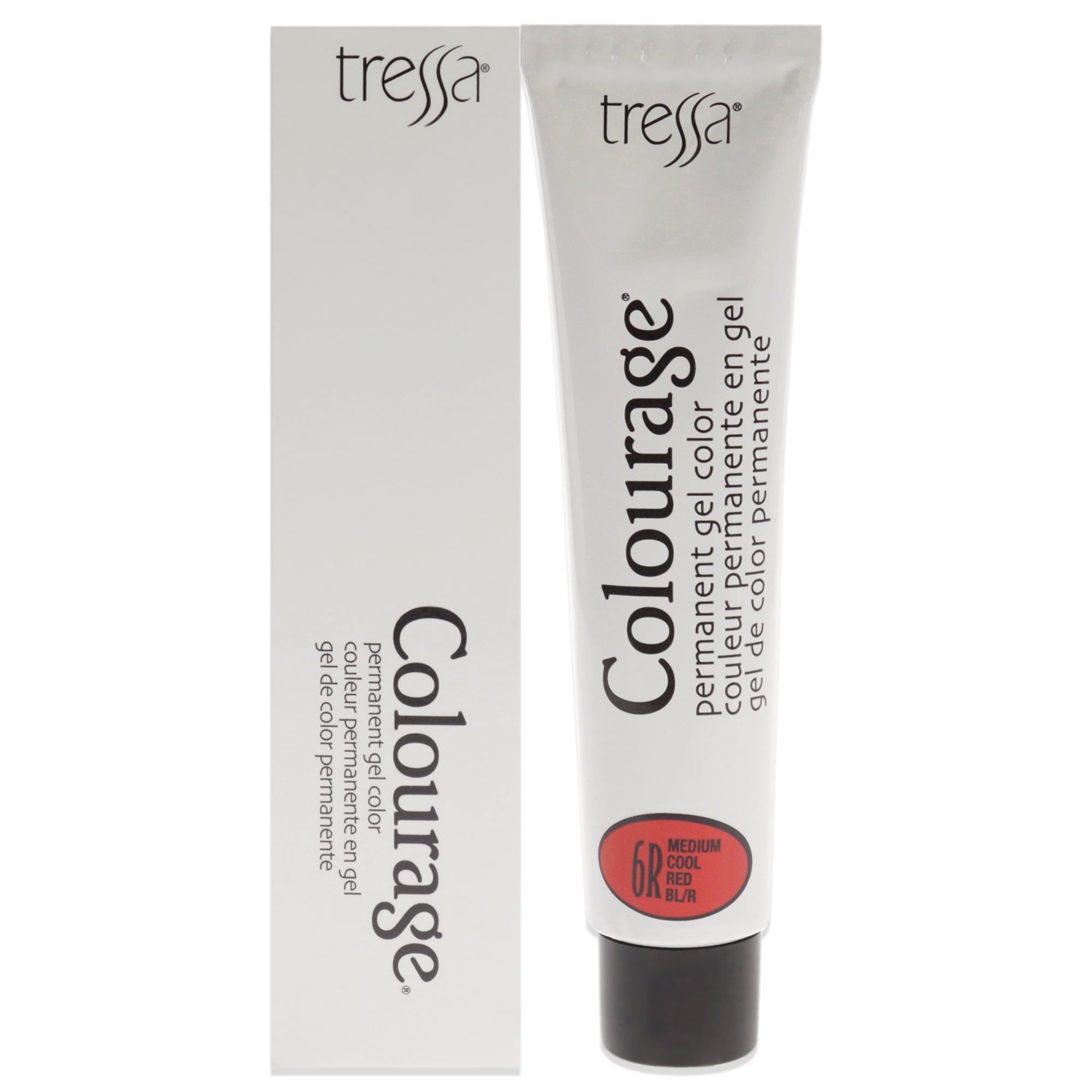 Tinte permanente en gel Colourage - 6R Medium Cool Red de Tressa para ...
