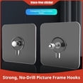 10pcs Non Perforated Screw Stickers, Heavy Duty Adhesive Hooks, Nail ...