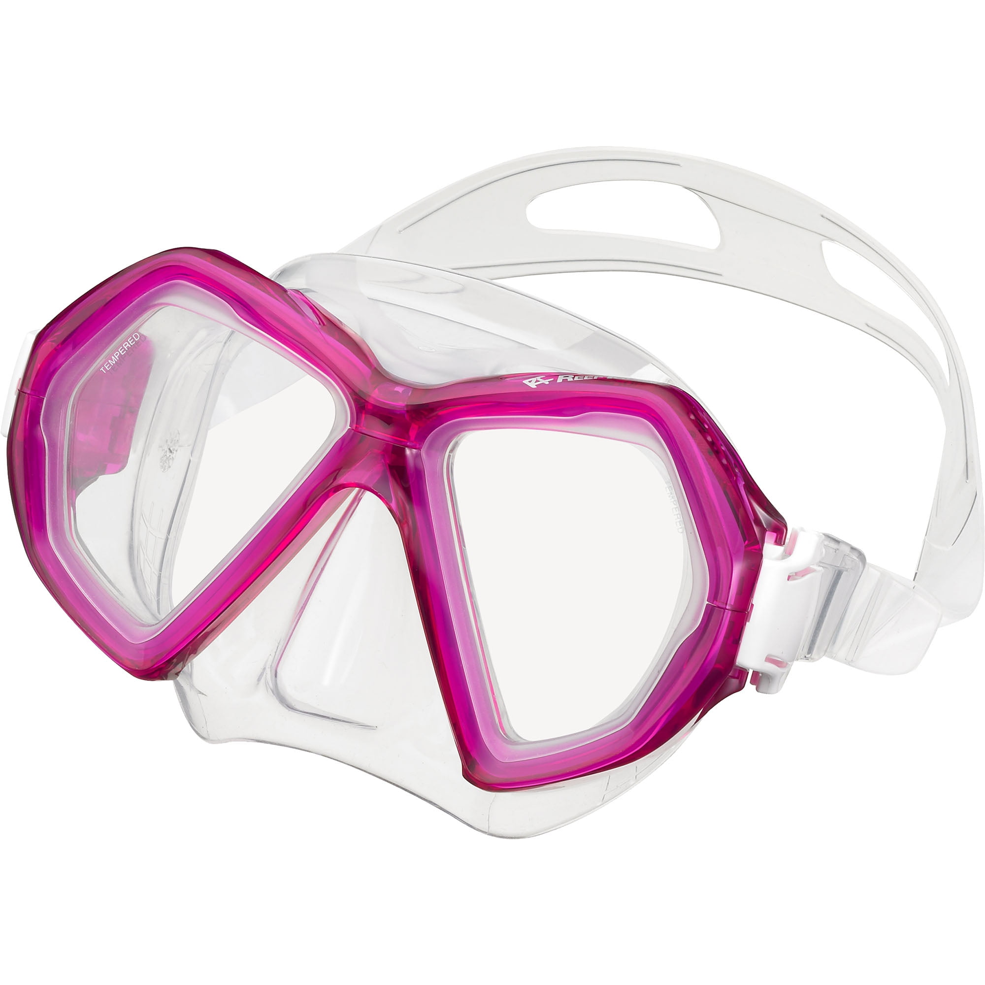 Reef Tourer Adult X-Plore 2-Window Snorkeling Mask, Bouganvillea Pink - Walmart.com