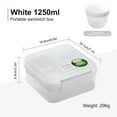 Yoloke Meal Prep Containers Reusable, Snackle Box Container Bento Box ...