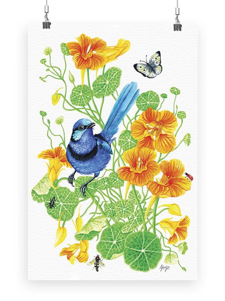 Artshine Bright Blue Poster - Girija Kulkarni Designs, Poster Print 17 ...