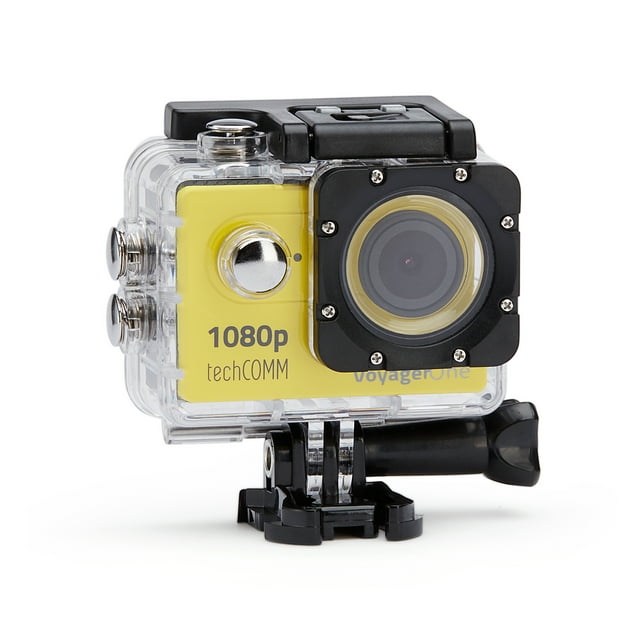 TechComm Voyager One 1080P Sports Action Wi-Fi Camera with CMOS Sensor ...