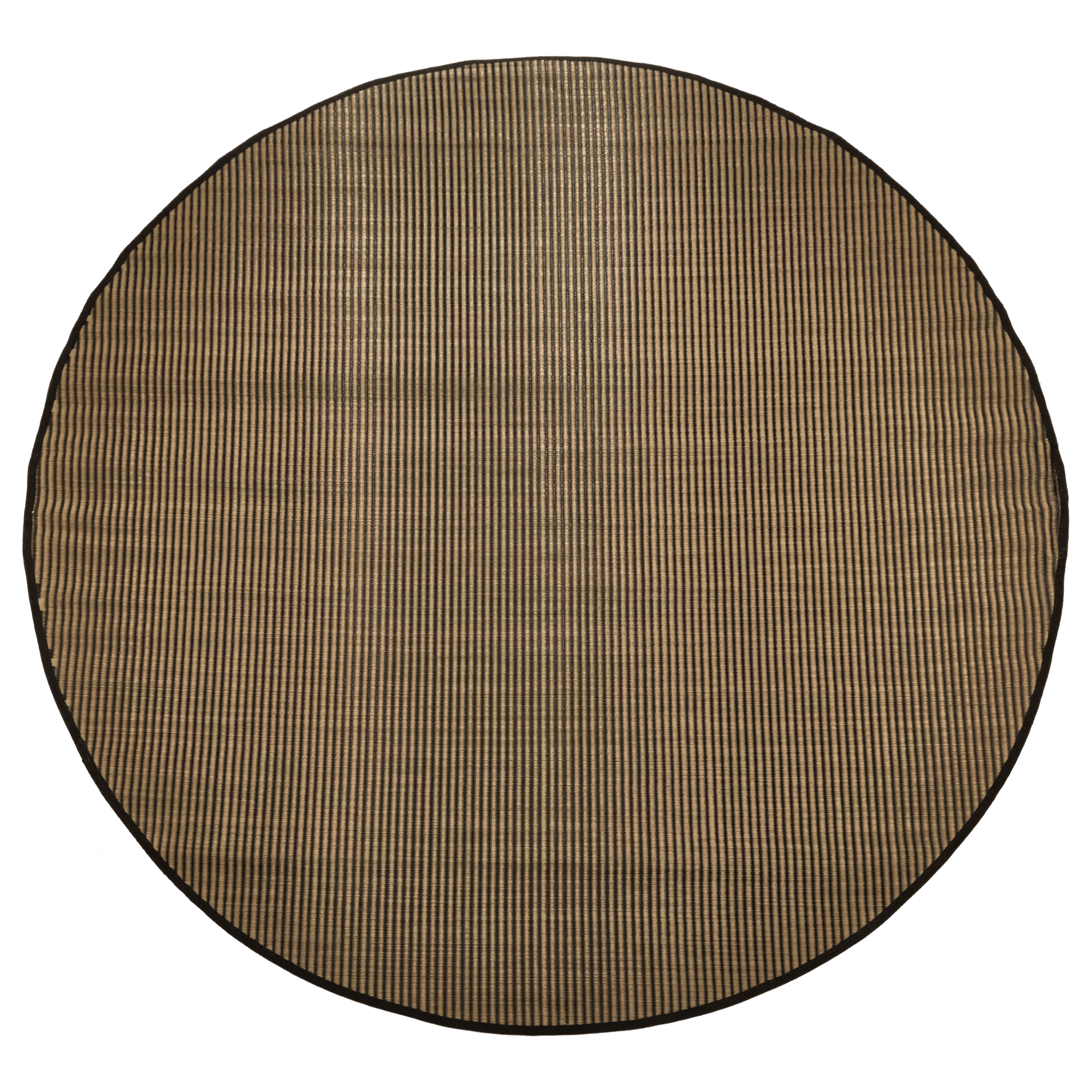 Click here for Bouclair Brown Reversible Round Black Outdoor Rug prices