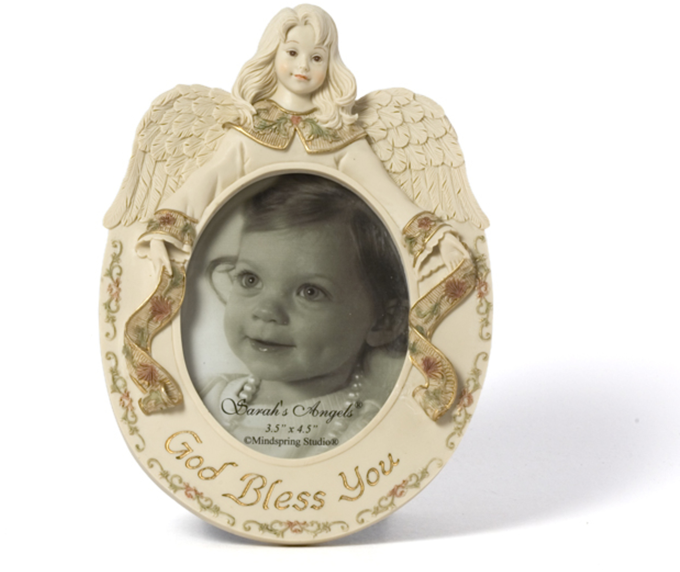 Pavilion- "God Bless You" Angel Baby Picture Frame 3.5x4.5 - Walmart.com
