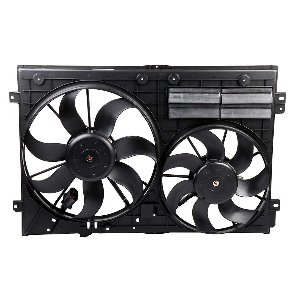 ECCPP Dual Condenser and Radiator Cooling Fan Assembly Replacement for ...