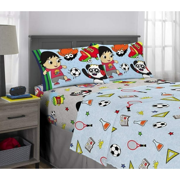 Ryans World Reversible Twin/Full Comforter and 3 Piece Twin Sheet Set ...