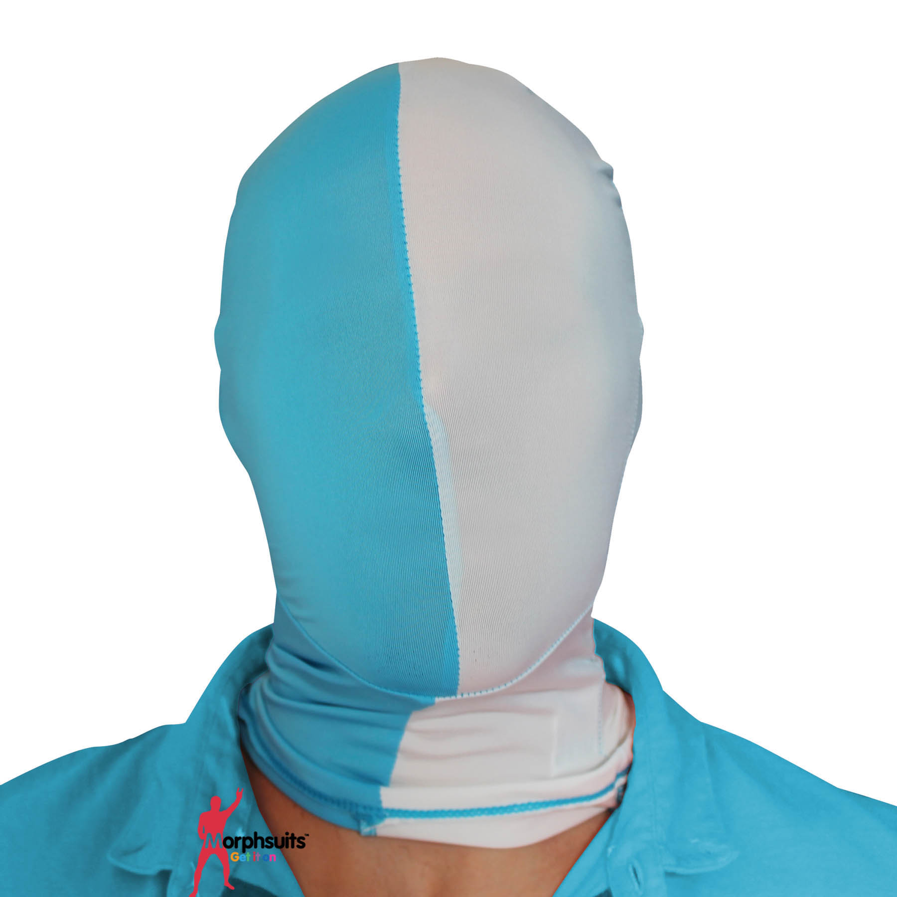 Original Morphsuits Turquoise/White Morph Masks Morph Mask One Size ...