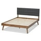 Baxton Studio Devan Mid-Century Engineered Wood Tufted Platform Bed ...