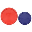 Pyrex Replacement Lids Set - 326-PC Red 4qt, 325-PC Blue 2.5qt, 323-PC ...