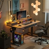 DESINO 55 x 30 Inch Height Adjustable Electric Standing Desk with ...