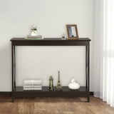 "HomGarden Modern Narrow Console Table, 2-Shelves Wooden Sofa Side ...