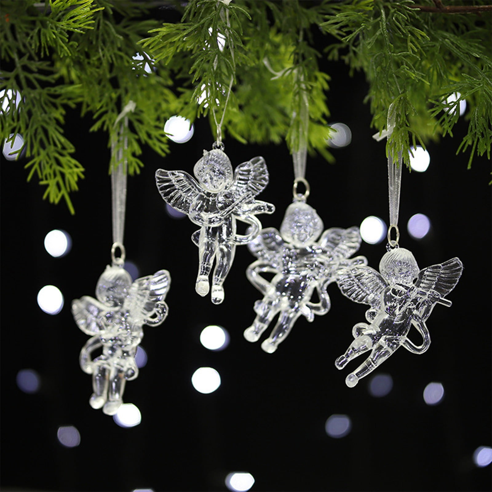 Click here for 4pcs Transparent Acrylic Angel Ornaments  Usytzs C... prices