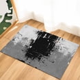 Abstract Art Door Mat Black Grey Wall Mottled Texture Minimalist Modern ...