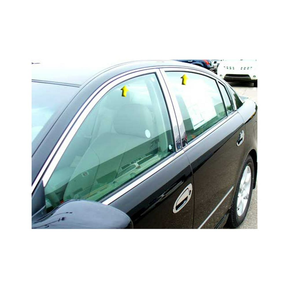 Stainless Steel Window Trim 4Pc Fits 2002-2006 Nissan Altima WP22551 ...