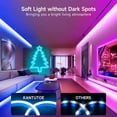 LED Neon Rope Lights, 32.8ft RGB LED Light Strip, 24V Music Sync App ...