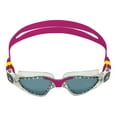 Aqua Sphere Kayenne Smoke Lens Compact Fit Swim Goggles, Clear/Rasberry ...