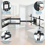 "Mount-It! Full Motion Swivel TV Wall Mount, Extra Long 40"" Extension ...