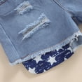 Coerni Toddler Girl 4th of July Outfits American flag Off Shoulder Tops ...