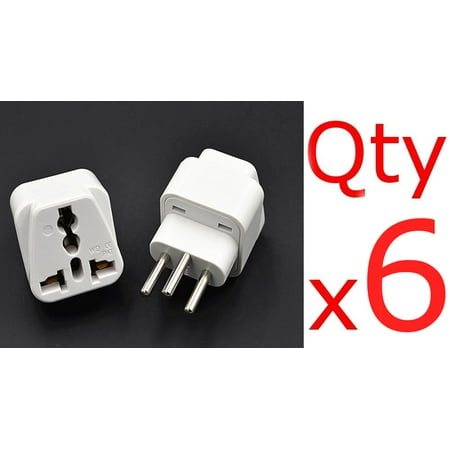 6 Pack EU AU UK US To Switzerland Travel Adapter Plug Type J Swiss ...