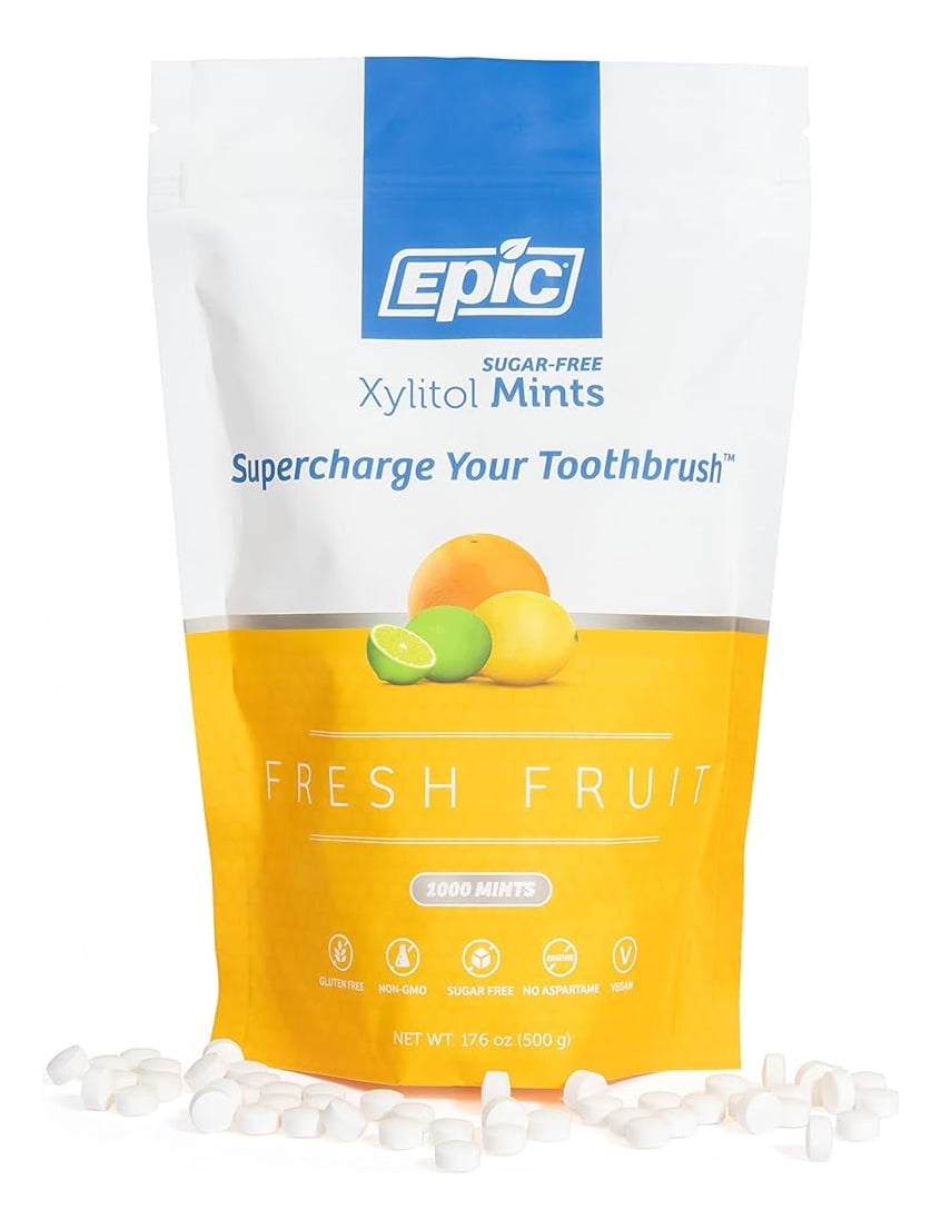 Epic Mentas 100% Xylitol Sabor Fruta Fresca Sin Azúcar. 1000 | Walmart ...