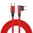 60W Power Delivery Type C Cable Right Angle Connector Nylon Braided ...