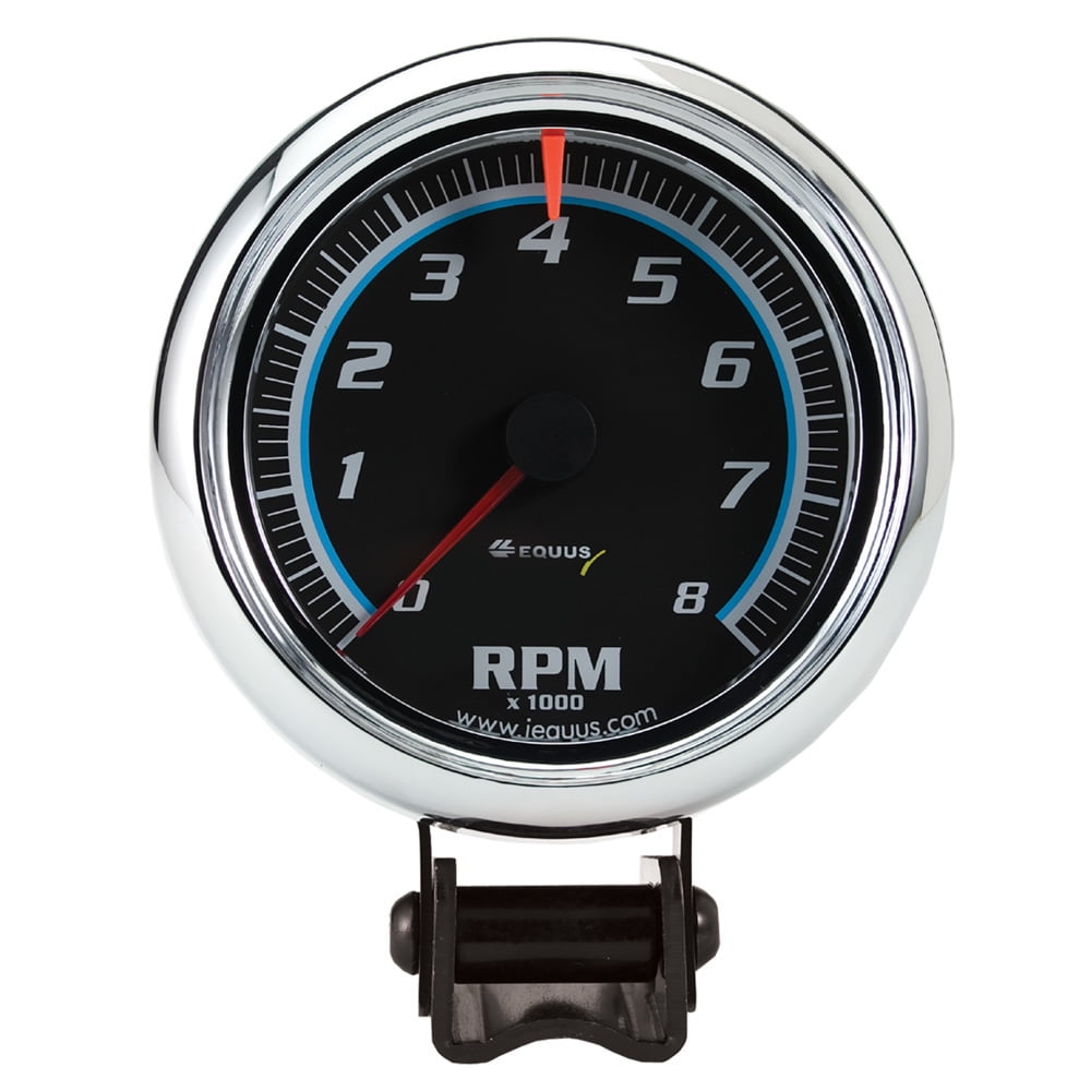 3-3/8 Dia Tachometer 8000 RPM Black Dial - Walmart.com