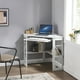 VECELO Desk with Keyboard Corner Computer Writing Shelves, Compact Home ...