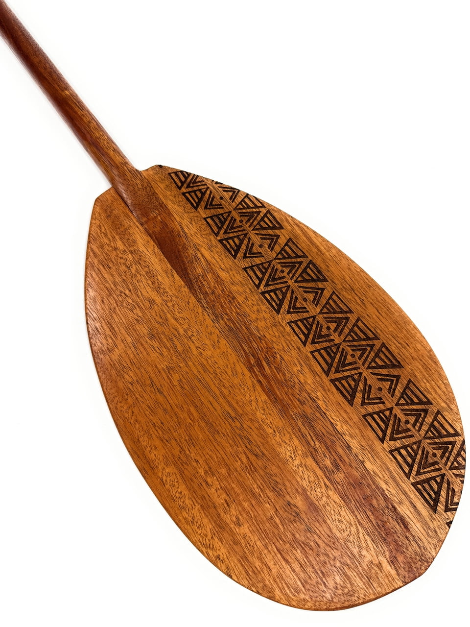 Koa Paddle 32 inch T-Handle w/ Etched Tapa Design - Made In Hawaii ...
