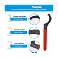 C-Shape Spanner Wrench, Black and Red, 2 Piece - Walmart.com