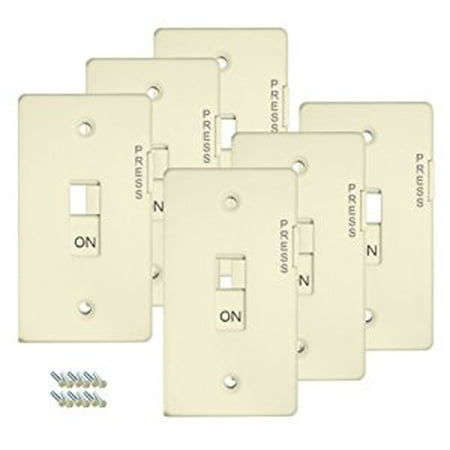 E-Lock Switch Guard Light Switch Cover, 6 Pack, White - Walmart.com