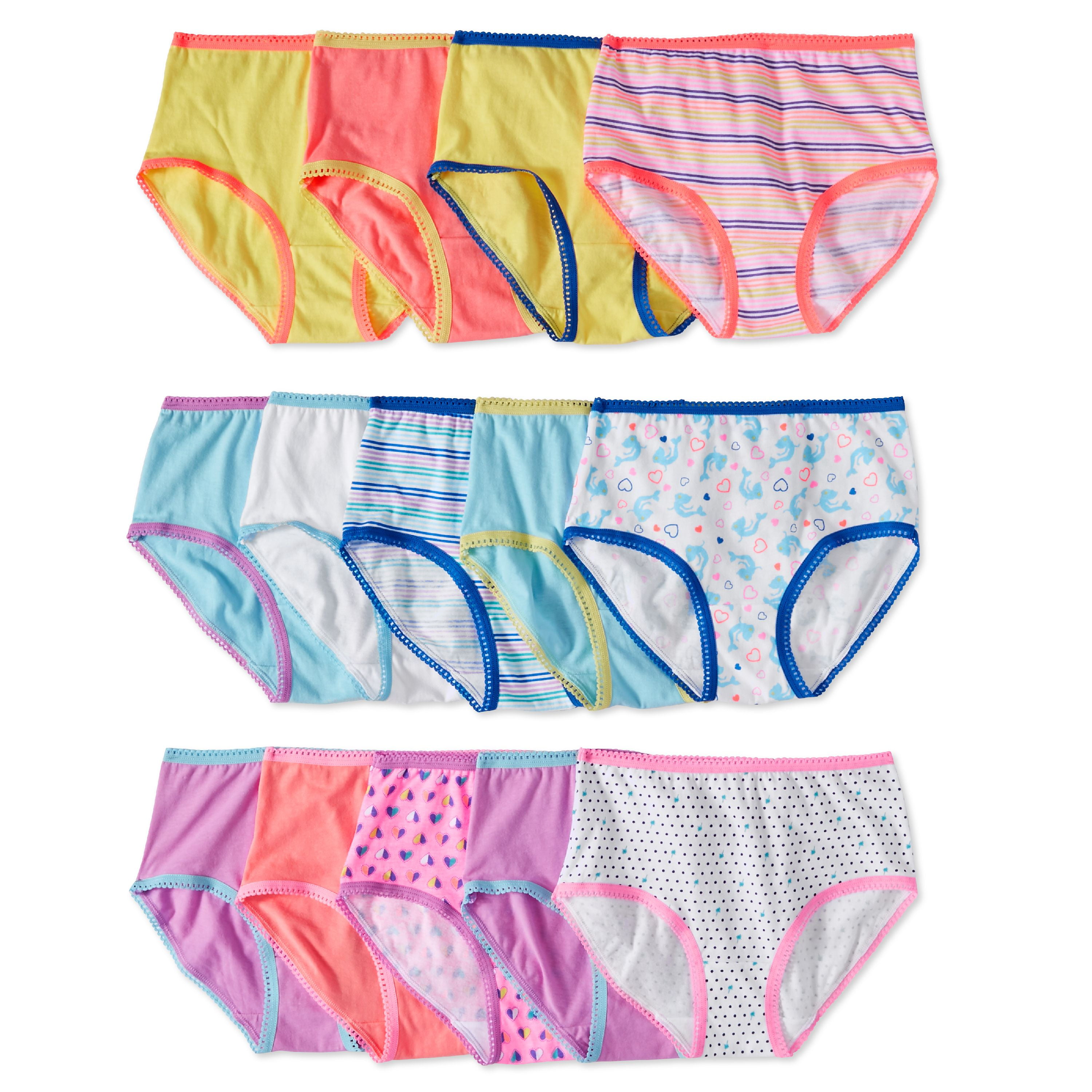 Wonder Nation Girls Brief Underwear 14-Pack, Sizes 4-18 - Walmart.com