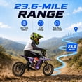 QEASET 36V Electric Dirt Bike, 500W Motorized Mini Dirt Bike with Dual ...