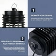 HIBIBUD 4000 Volt Electric Mosquito Insect Killer Zapper LED Light Fly ...