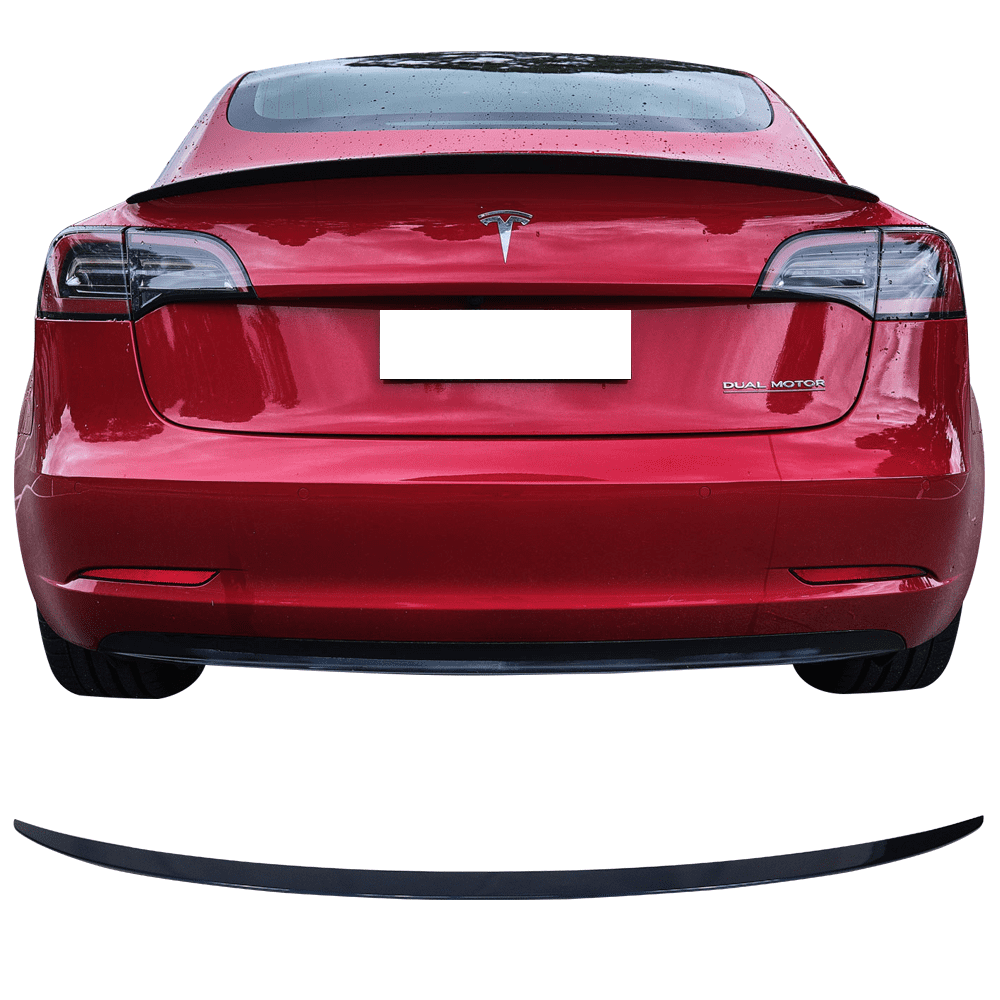 Ikon Motorsports Compatible with 17-23 Tesla Model 3 Trunk Spoiler ...
