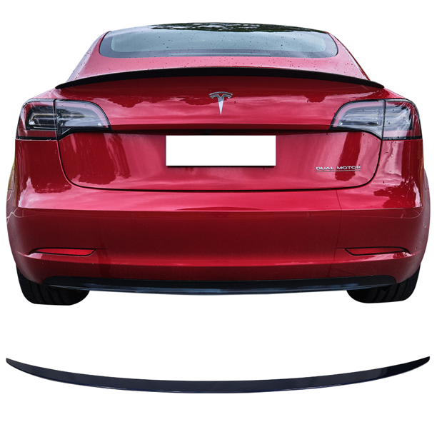 Ikon Motorsports Compatible with 17-23 Tesla Model 3 Trunk Spoiler ...