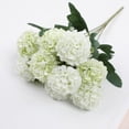 9 Heads Artificial Hydrangea Flowers for Outdoors,13.7in UV Resistant ...