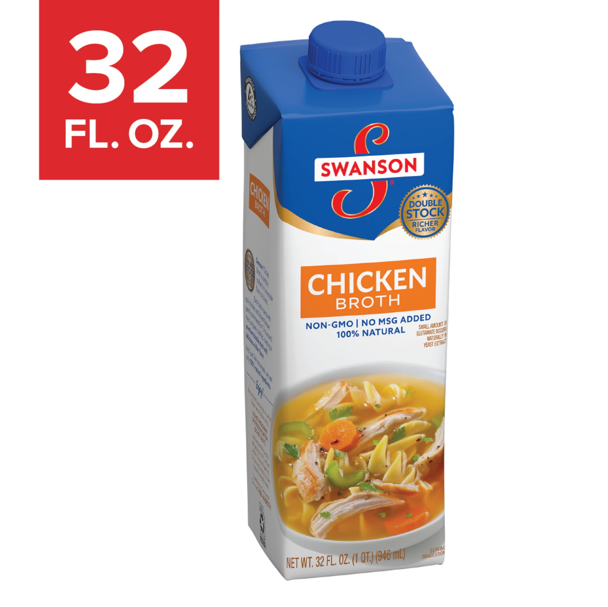 Swanson Chicken Broth, 32 oz. Carton - Walmart.com Swanson Chicken Broth, 32 oz. Carton - Walmart.com