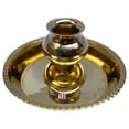 Kalsa Parai Puja Accessory Gifts Pooja Thali Om Gayatri Mantra Brass ...