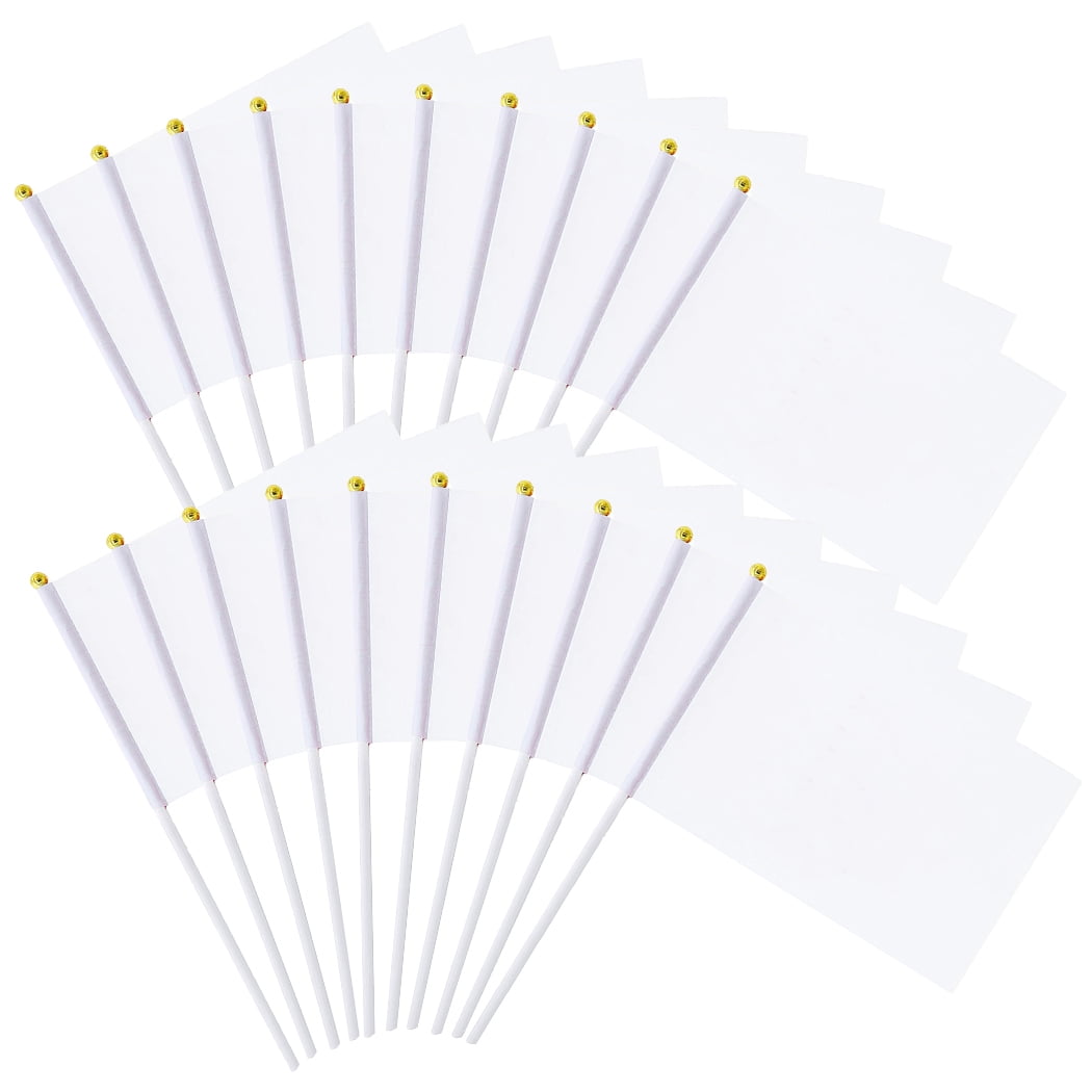 Click here for Nobrand 50pcs Kids Stick Flag Diy Blank Coloring M... prices