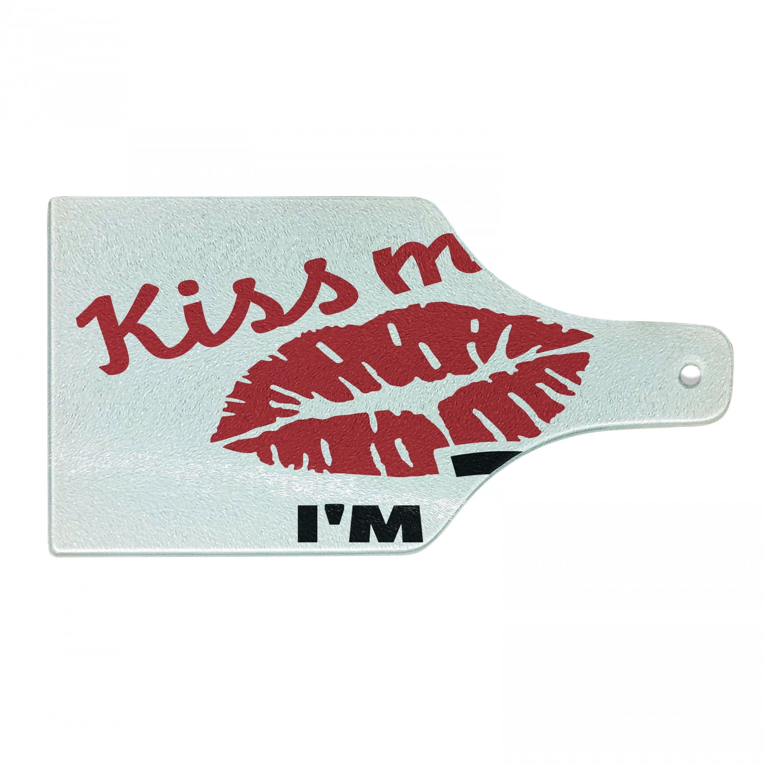 30th Birthday Cutting Board, Kiss Me I'm 30 Slogan Words with Lips Hand ...