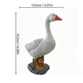 Large Garden Goose Statue – Resin Hollow Decorative Porch Goose with ...