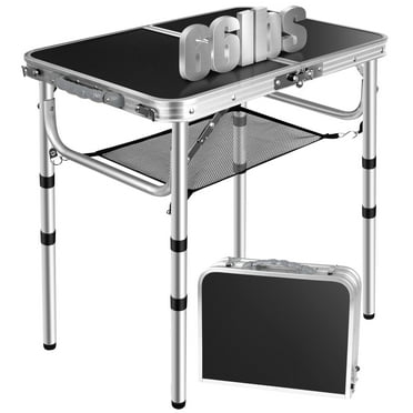 Folding Table with 2 Wing Panels, 3x2 FT Camping Table with Mesh ...