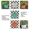 Mr. Garden 12 Inch Plastic Wall-Mounted Planter, Brick Red x1, Green x1 ...