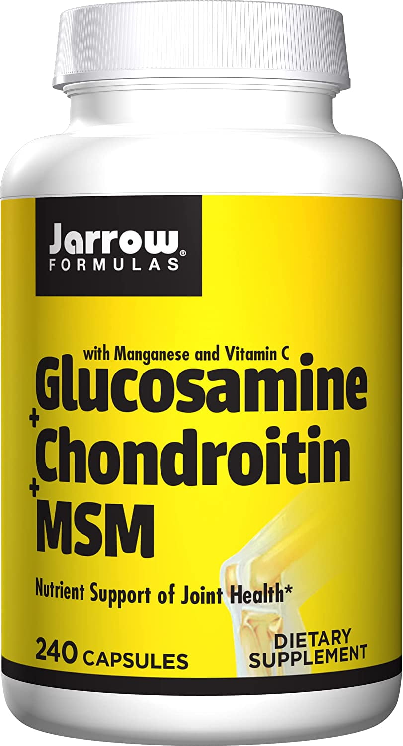 Jarrow Formulas Glucosamine + Chondroitin + MSM - 240 Capsules ...