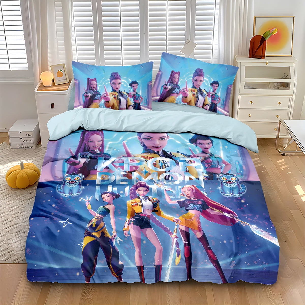 Click here for Mying K-Pop Themed 3-Piece Duvet Cover Set - 3d Ch... prices