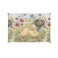 Ducklings Sun Shade Sail 6.5'X10' Poppy Flowers Bird Nest Eggs ...