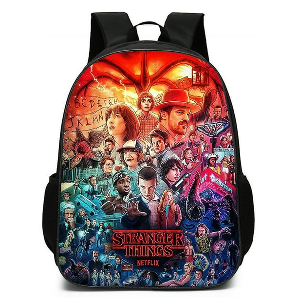 Stranger Things Backpack Students School Bag Travel Hiking Camping ...