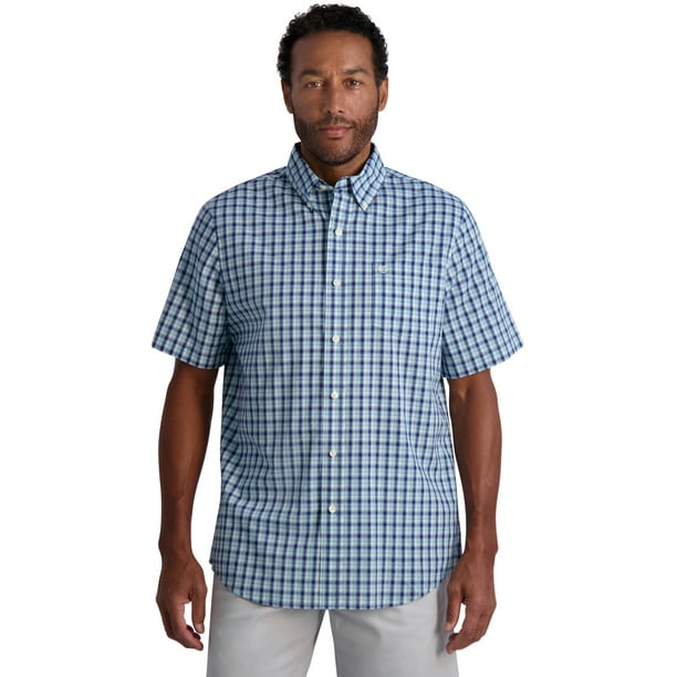 Chaps Men's Short Sleeve Stretch Woven Shirt, Sizes XS-4XB - Walmart.com