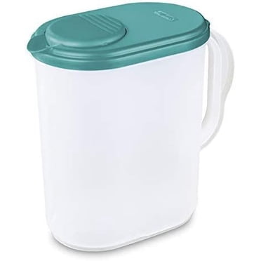 Sterilite 1 Gal. Pitcher Plastic, Blue Atoll - Walmart.com