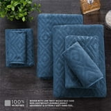 Jessy Home 2 Pack Home Collection Ultra Soft Cozy Towels 200 GSM Navy ...